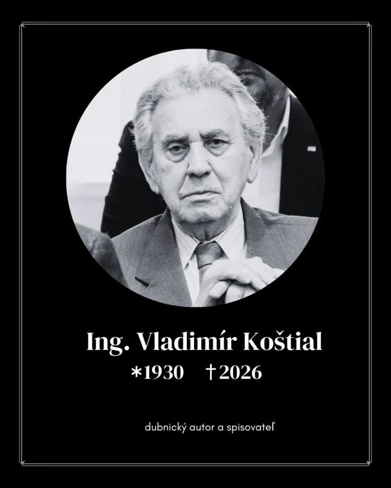 Dubnica nad Váhom sa lúči s Vladimírom Koštialom. Autor dubnických ...